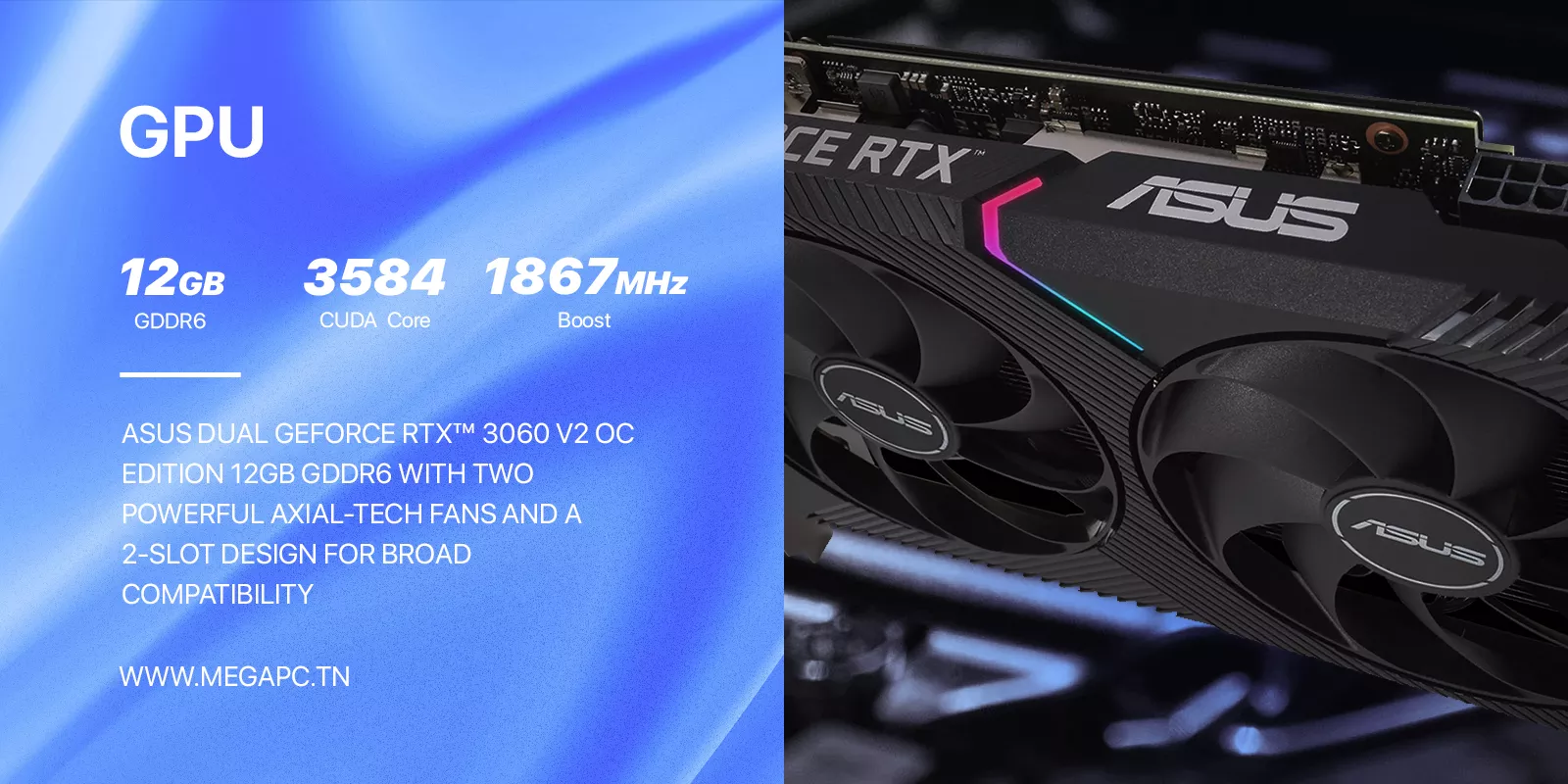 CRYSTAL 1 | I5-12400F | RTX 3060 OC | 16GB RAM | 250GB NVMe