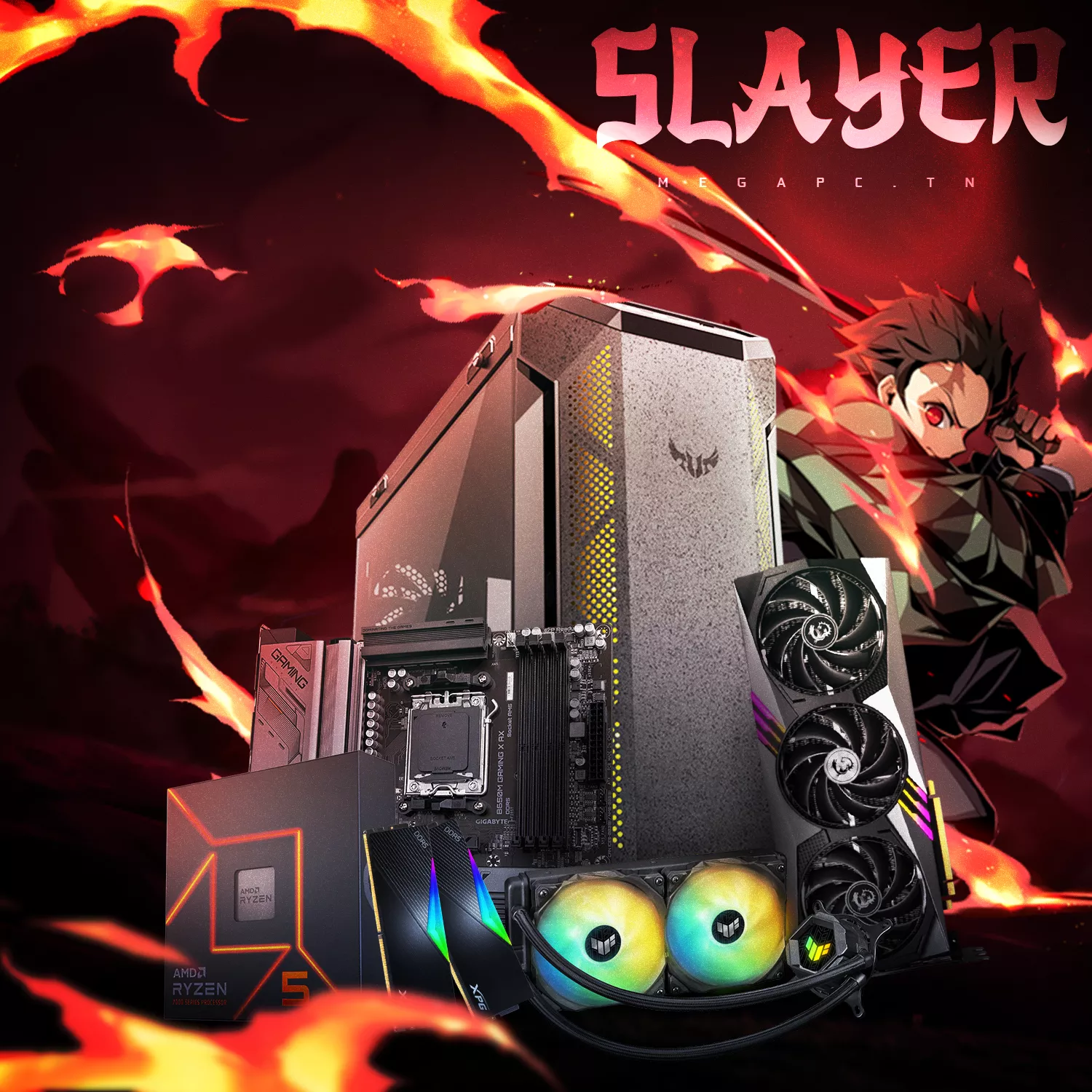 Slayer 2 | AMD 5 7600X | RTX 4070 TRIO | 32GB RAM | 2TB NVMe