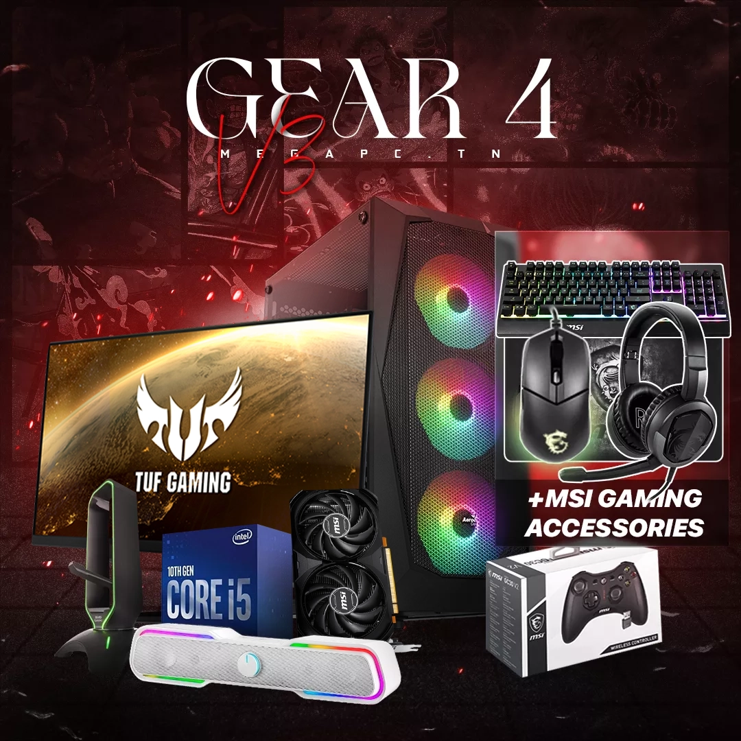 Gear 4 V3 | I5-10400F | RTX 4060 | 8GB RAM | 500 NVMe
