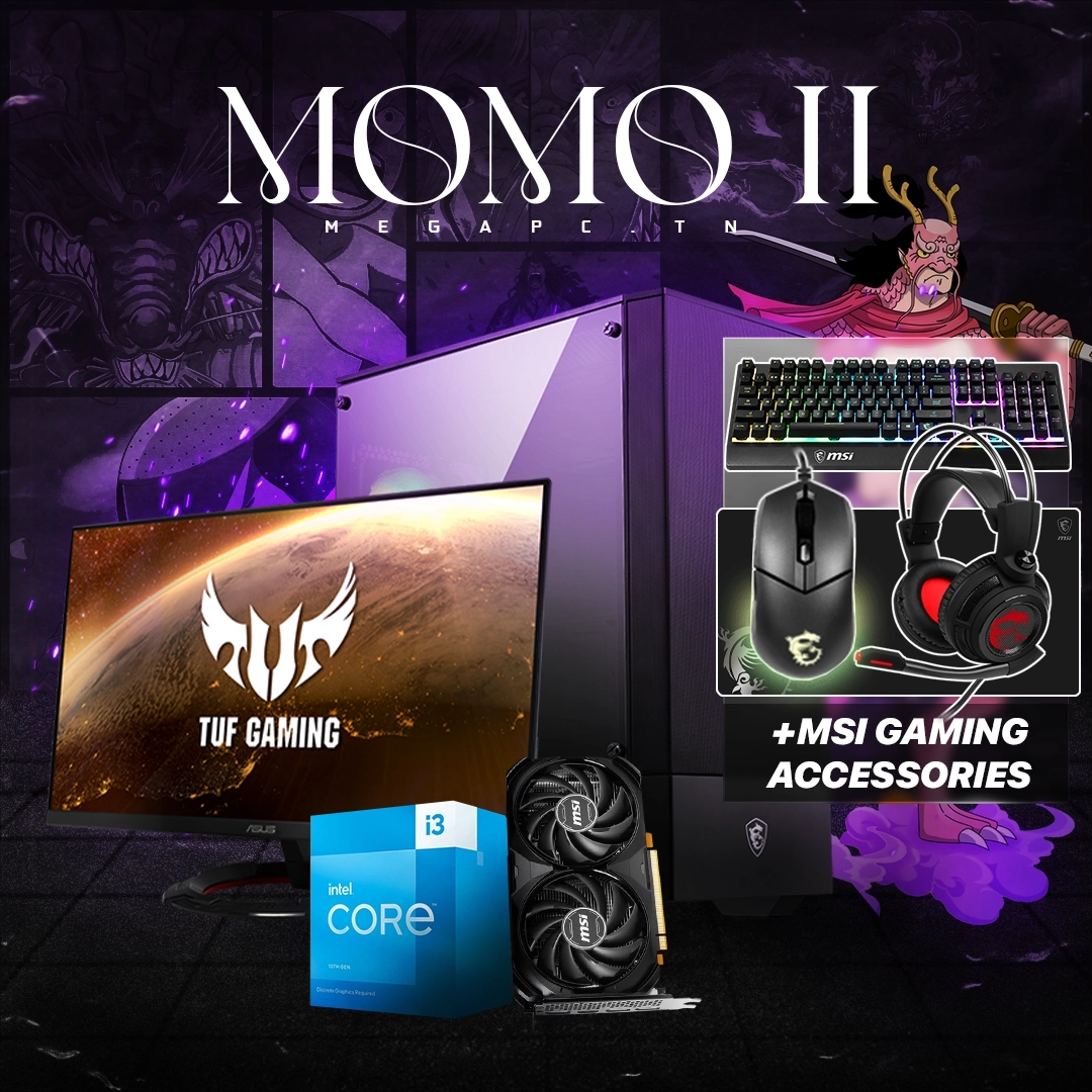 Momo 2 | I3-13100F | RTX 4060 | 16GB RAM | 500 NVMe